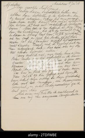 Draft letter to Anonymous and copy of a letter to Unknown, August ...