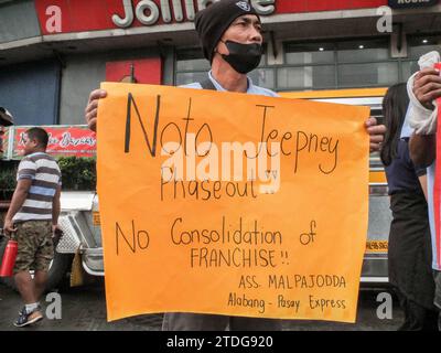 Caloocan City, Philippines. 18th Dec, 2023. Manibela President, Mar ...