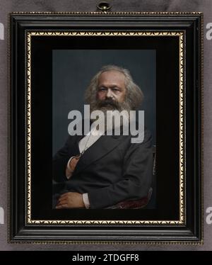Portrait of Karl Marx. Year: 1875 (before 24th August). Place: London ...