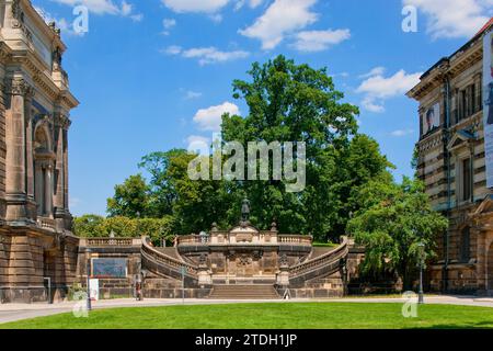 Georg-Treu-Platz in the old town centre of Dresden Stock Photo - Alamy