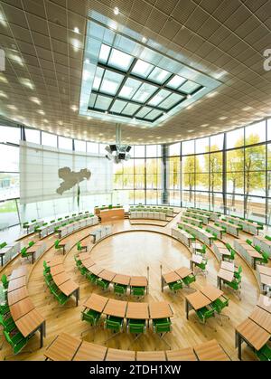 Saxon State Parliament, Plenary Hall Stock Photo - Alamy