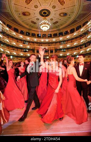 Debutantes at the Semper Opera Ball. After the tension of the opening ...