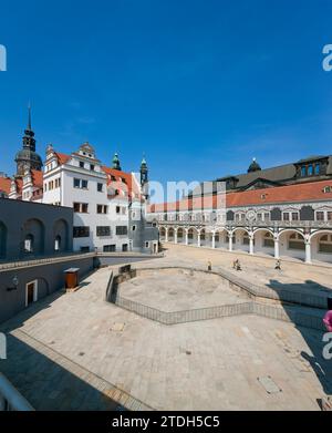Stable courtyard of Dresden Castle Stock Photo - Alamy