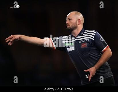 Mario Vandenbogaerde in action against Thibault Tricole on day four of ...