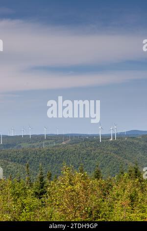 Wind farm in Gaspésie, Quebec, Canada Stock Photo - Alamy