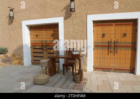 Traditional architecture at Bujairi Terrace in Diriyah Stock Photo - Alamy