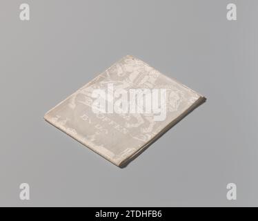 Napkin with the conquest of Budapest by Leopold I, emperor of Germany ...