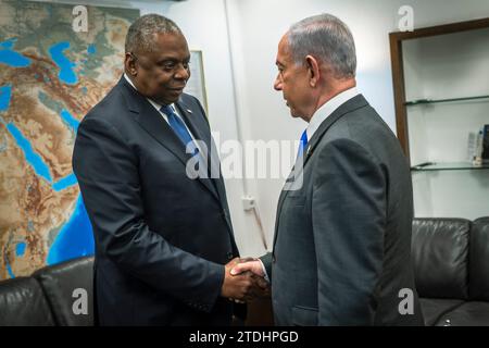 Tel Aviv, Israel. 18th Dec, 2023. Left to right: U.S Chairman of the ...
