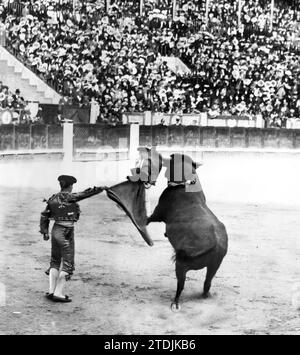 05/05/1912. Yesterday's Bullfight in Madrid. The matador Manuel ...