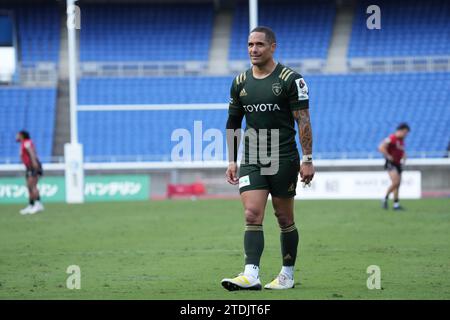 Toyota Verblitz's Aaron Smith during the Japan Rugby League One 2023-24 ...