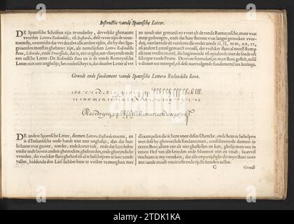 Description of the Spanish letter and a writing example of the ...