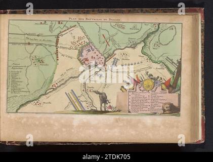 Map of the Battle of Denain, 1712, 1712 print Map with the positions of ...