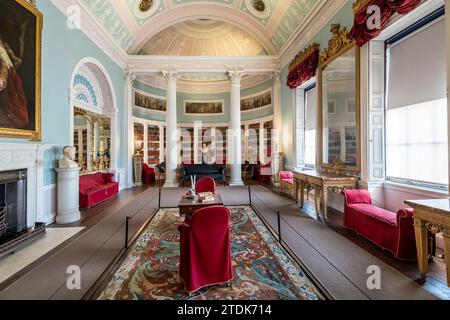 Robert Adam library in Kenwood House, London, England, UK Stock Photo ...