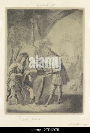 Esau sells his first birthright to Jakob, Anonymous, After Willem Isaacsz. van Swanenburg, after ...