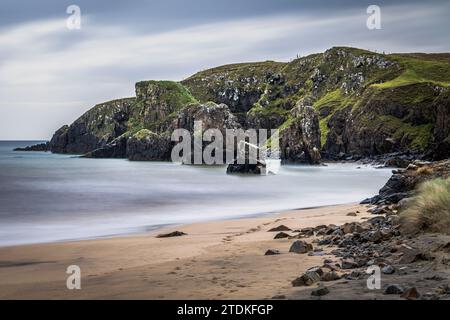 GARRY BEACH & THE MINCH TOLSTA ISLE OF LEWIS THE HEBRIDES SCOTLAND ...