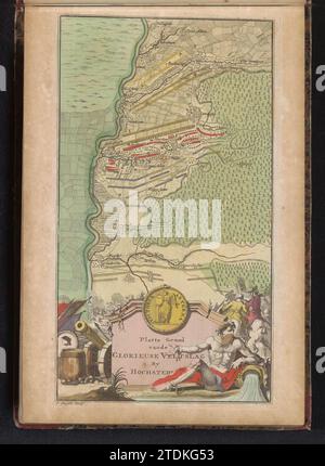 Map of the Battle of Höchstädt, 1704, 1704 print Large map of the ...