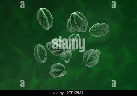 illustration of pollen grains Stock Photo - Alamy