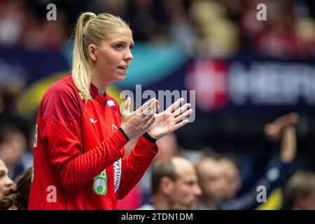 Herning, Denmark. 17th, December 2023. Sarah Iversen (5) of Denmark ...