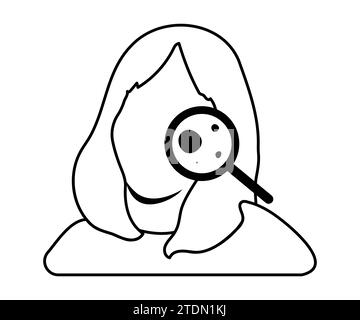 Melanoma diagnosis dermatology examination icon vector illustration Stock Vector Image & Art - Alamy