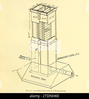 An outlet tower used on a Montana farm from the book ' The storage of ...