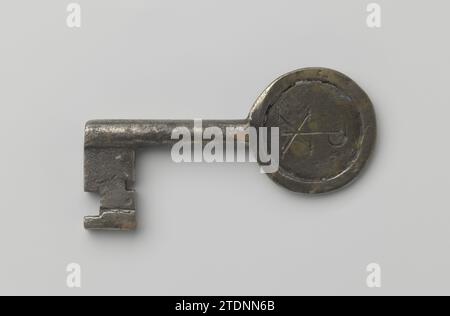 Pipe key, c. 1800 - c. 1900 Pipe key whose handle consists of a John ...