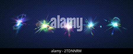 Plasma light clots color vector illustration set. Abstract power ...