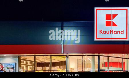 HUSTOPECE, CZECH REPUBLIC - DECEMBER 14, 2023: PPL logo on the depot ...