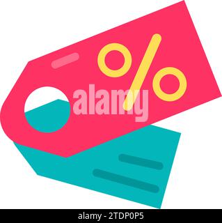 Commodity store label with percent discount sign. Label price tag of ...