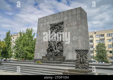 Denkmal der Helden des Ghettos, Ludwika Zamenhofa, Warschau ...