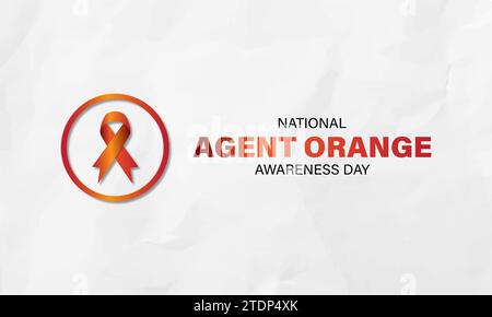 National Agent Orange Awareness Day Background Vector Illustration ...