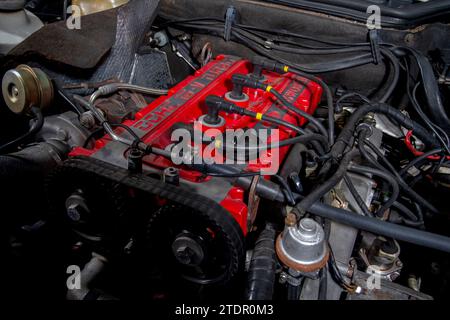 Ford Focus RS Mk1 engine bay, high performance hot hatch car Stock ...
