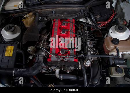 Ford Focus RS Mk1 engine bay, high performance hot hatch car Stock ...