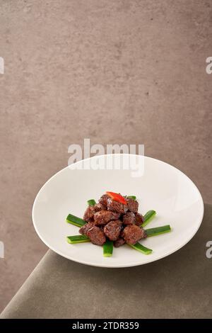 Pan-fried Beef Ribs cube with Sichuan Pepper Stock Photo - Alamy
