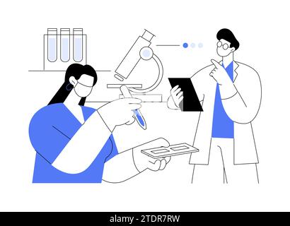 Laboratory course isolated cartoon vector illustrations Stock Vector ...