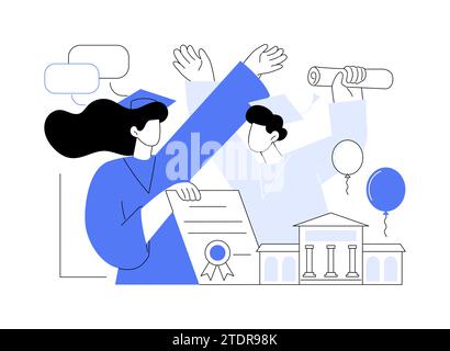 Congratulate each other isolated cartoon vector illustrations. Fellow ...