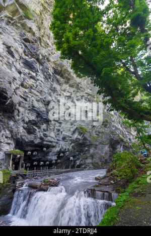Bad Ragaz, Schweiz, Switzerland, Tamina Schlucht, Wasser, water, Sonne ...