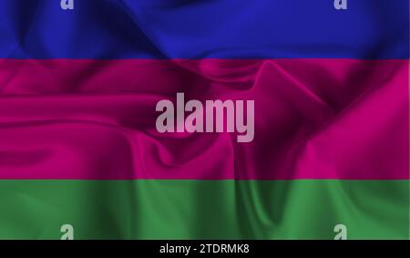 High detailed flag of Kuban Peoples Republic. National Kuban Peoples ...