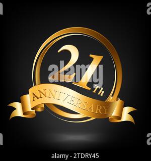 21 YEARS DECORATIVE ANNIVERSARY BACKGROUND Stock Vector Image & Art - Alamy