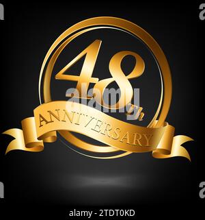 48 YEARS DECORATIVE ANNIVERSARY BACKGROUND Stock Vector Image & Art - Alamy