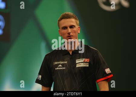 Wessel Nijman during his match against Joe Cullen on day eight of the ...