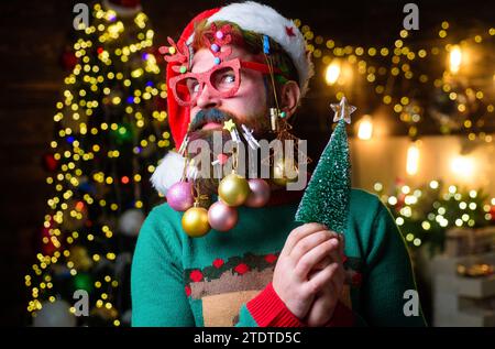Christmas decoration balls with fir-tree Stock Photo - Alamy