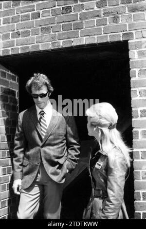 LYN EDGINGTON CLINT EASTWOOD on set location candid photo in San ...