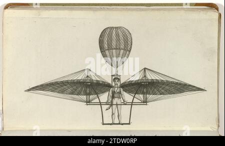 Flying Machine of Jacob Degen in Wien, 1807 Stock Photo - Alamy