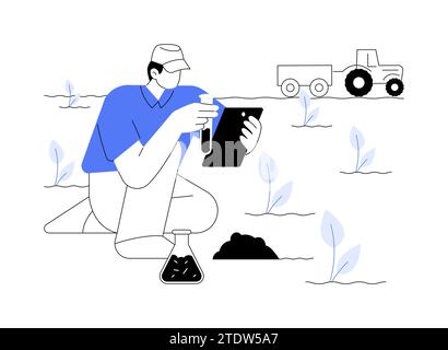 Soil sampling isolated cartoon vector illustrations Stock Vector Image ...