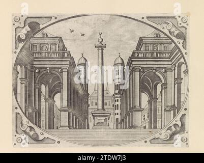 Ionian order, part of column with pedestal and main frame, after 1616 ...
