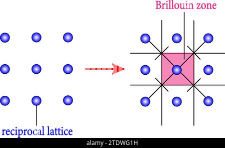 The reciprocal lattices and corresponding first Brillouin zones of ...