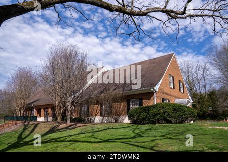 The Visitor Center for the colonial Moravian settlement at Historic ...
