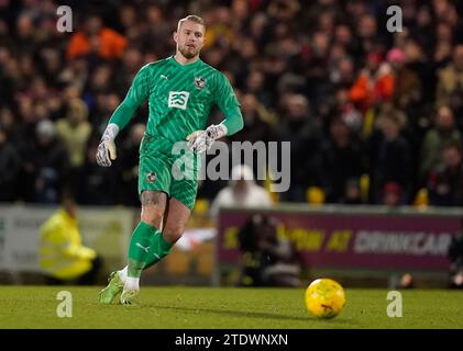 Connor Ripley #1 of Port Vale during the Carabao Cup Quarter Final ...