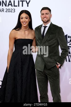 Katarina Johnson-Thompson and Andrew Pozzi arrives for the 2023 BBC ...