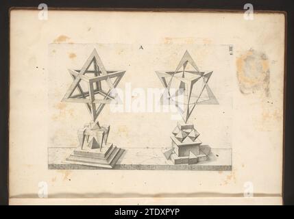 Two multi -surfaces with a Tetraëder as a starting point, Jost Amman ...